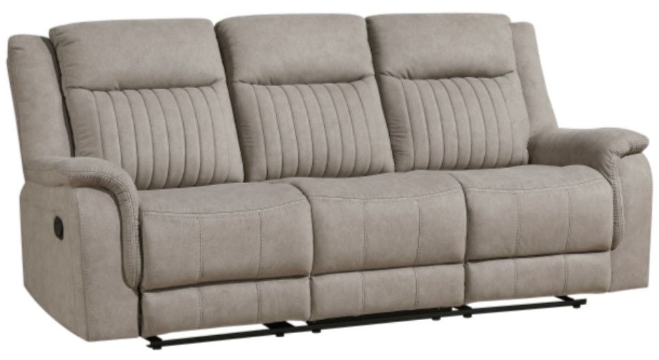 Homelegance® Dean Dove Manual Double Reclining Sofa | Fischer Furniture ...