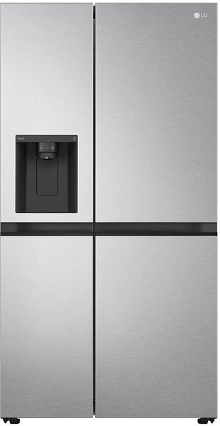 LG 36 in. 29.0 Cu. Ft. Stainless Steel Side-by-Side Refrigerator ...