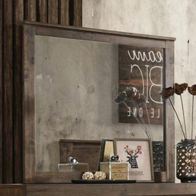 Coaster® Woodmont Rustic Golden Brown Dresser Mirror | Jarons Furniture ...