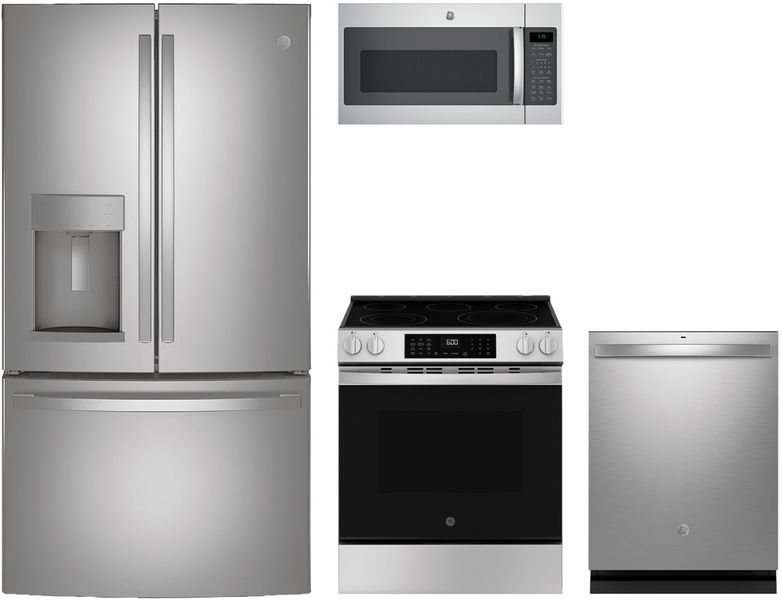 GE® 4 Piece Stainless Steel Kitchen Package Shop Appliances, HDTV’s ...
