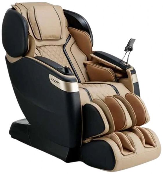 Cozzia® Qi™ SE Black/Topaz Duo Massage Chair | Van's Home Center