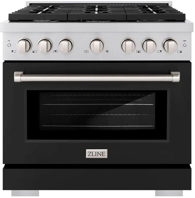 ZLINE Paramount 36" Stainless Steel Freestanding Dual Fuel Range with ...