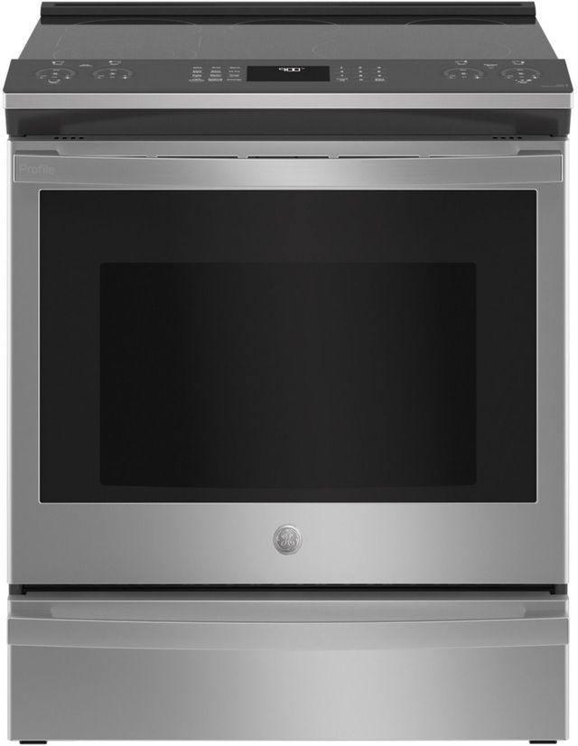 GE Profile™ 30" Fingerprint Resistant Stainless Steel Slide-In Electric ...