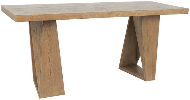 Classic Home Arleth Natural Oak 82" Gathering Table | Fleck's Furniture ...