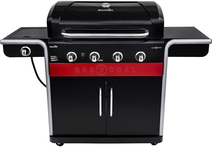Char-Broil® GAS2COAL® Hybrid 4-Burner Black Freestanding Natural Gas ...