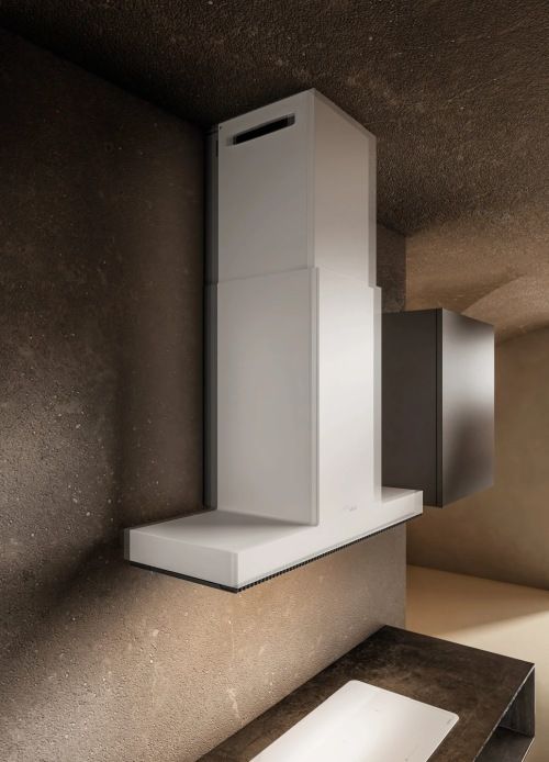 Elica Iconic Series Haiku 36" White Krion® Wall Mounted Range Hood ...