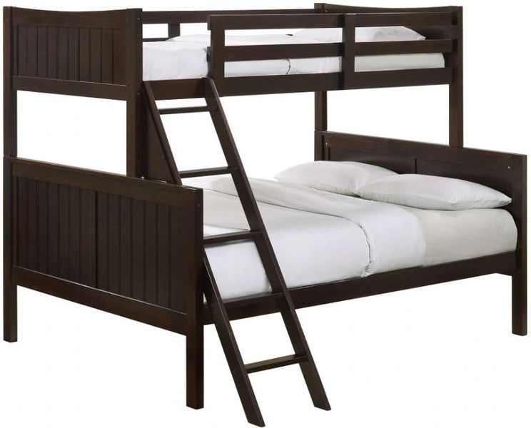 Elements International Sami Espresso Twin/Full Youth Bunk Bed ...