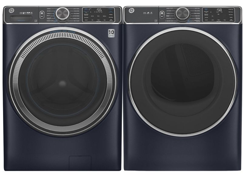 GE® Sapphire Blue Front Load Laundry Pair | Factory Outlet Appliances ...