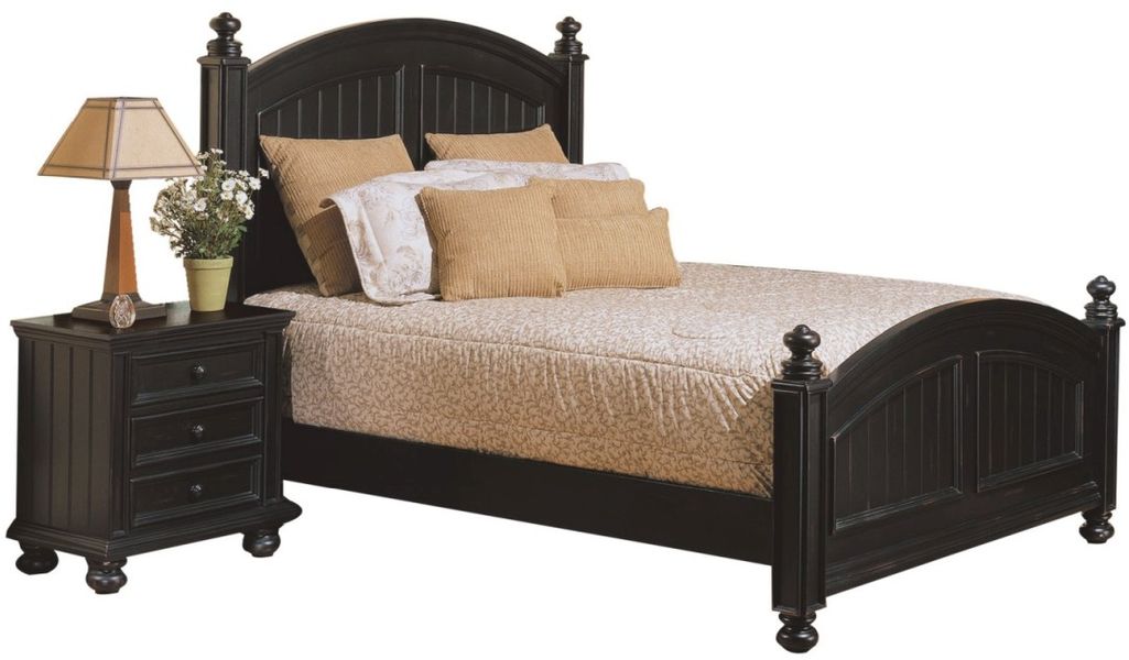 Winners Only® Cape Cod Ebony Panel Bed | Bozzuto's Furniture and Appliance