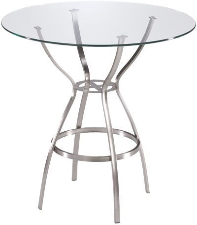 Trica Rome Glass Top Round Dining Table | Crown Furniture & Mattress