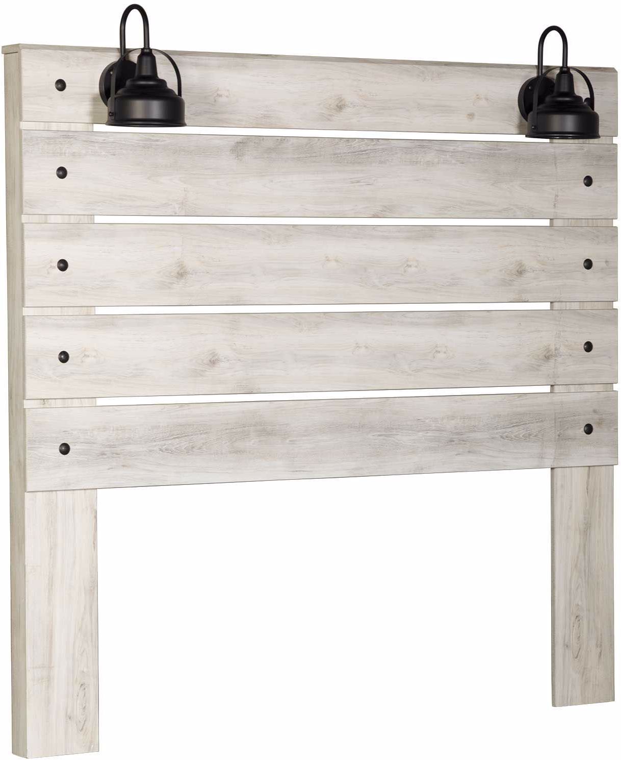 Whitewash headboard queen store