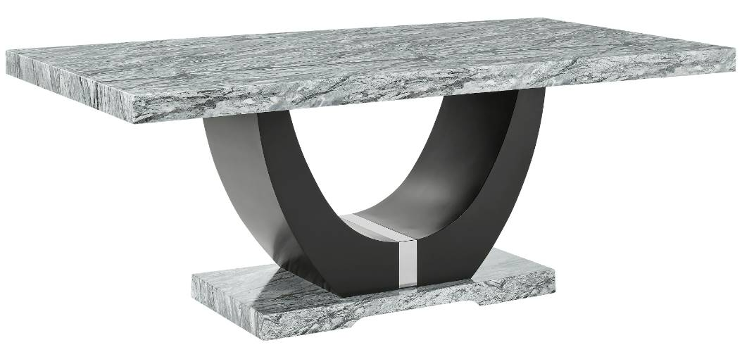 Dark grey marble dining table store