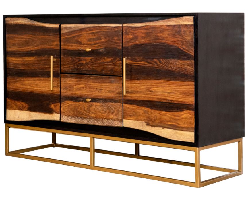 Dark walnut accent cabinet store