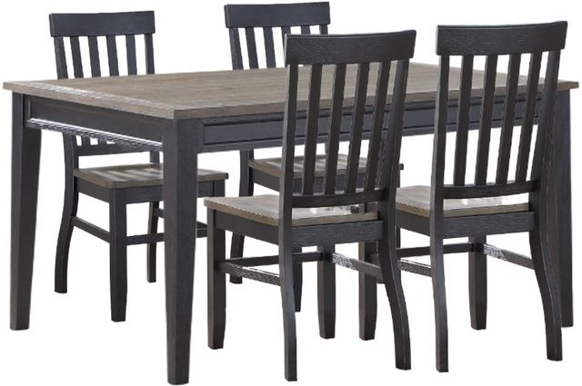 Steve Silver Co. Raven Noir 5-Piece Driftwood/Ebony Dining Set | Jarons ... Steve Silver Co. Raven Noir 5-Piece Driftwood/Ebony Dining Set | Jarons ...