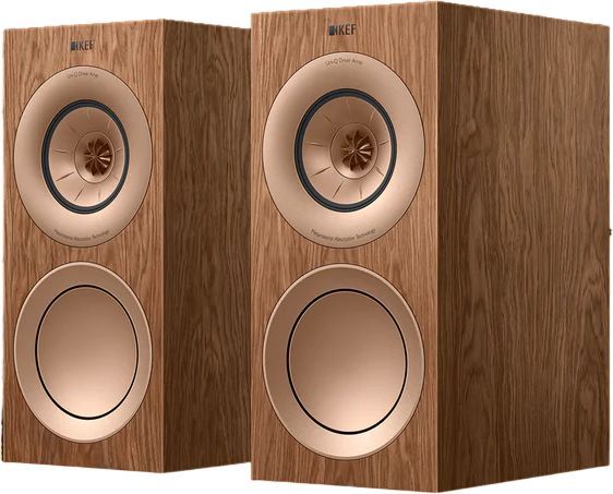 KEF R3 Meta 6.5" Walnut Bookshelf Speakers | Hi Fi Buys | Nashville, TN