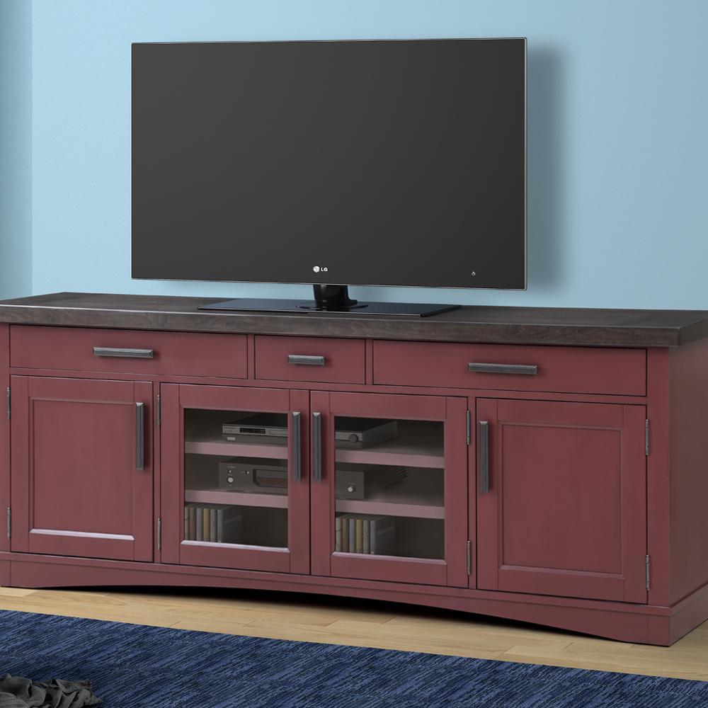 Parker House Americana Modern Cranberry 76 TV Console