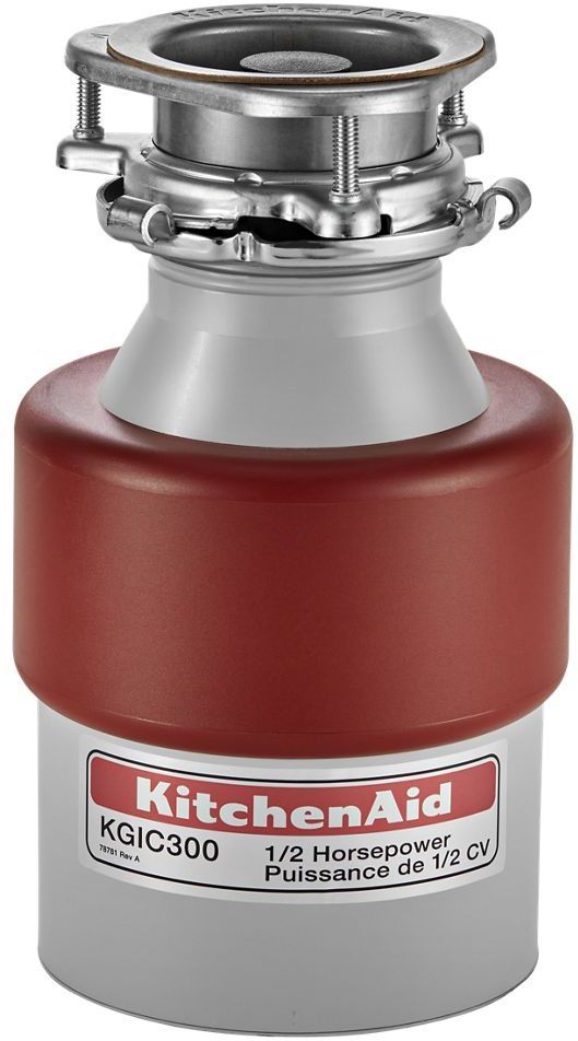 KitchenAid® 0.5 HP Continuous Feed Stainless Steel Food Waste Disposer ...