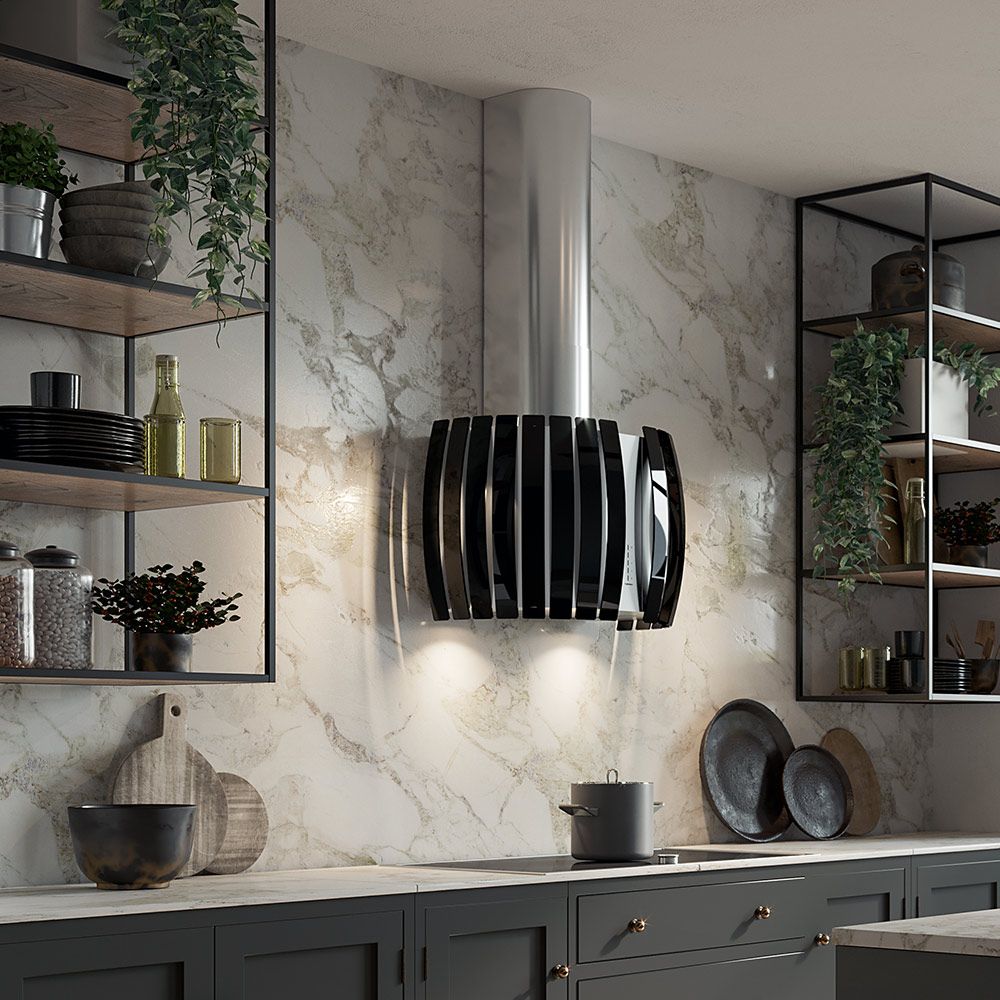 Falmec Design Collection 30 Black Island Range Hood Kitchen Bath Galleries