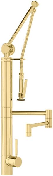 Waterstone™ Gantry Polished Brass Pulldown Faucet | Yale Appliance ...