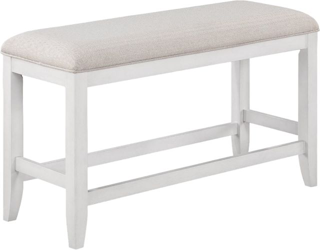 Crown Mark Wendy Gray/White Counter Bench | Miskelly Furniture