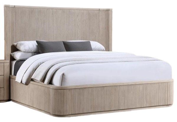 Steve Silver Co. Henry Tan Queen Panel Bed | Miskelly Furniture