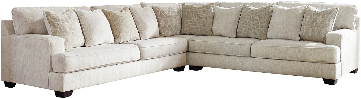 Signature Design by Ashley® Rawcliffe 3-Piece Parchment Sectional ...
