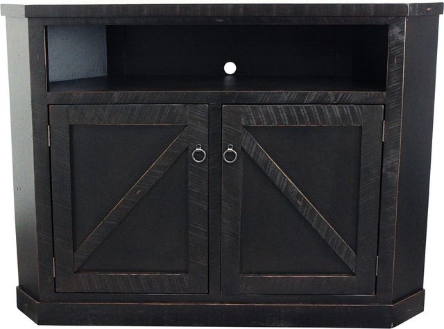 Rustic Corner Entertainment Center