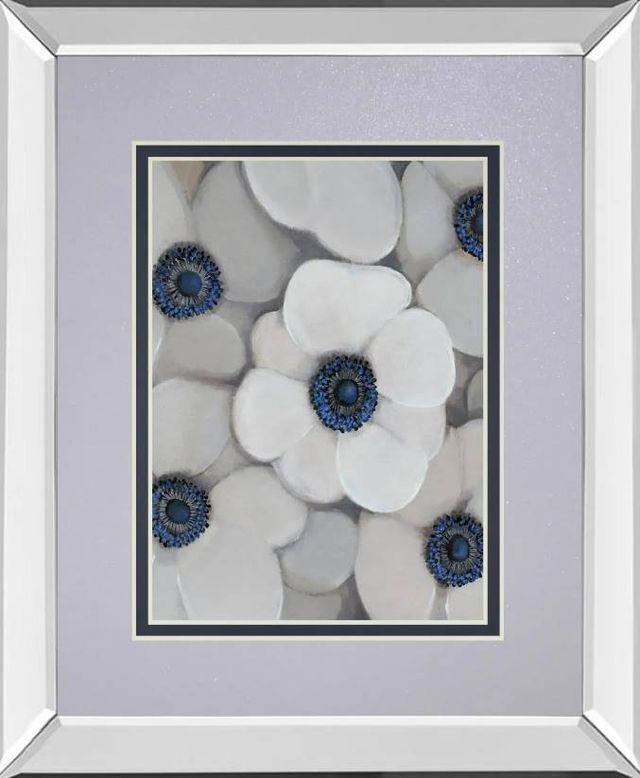 Classy Art White Anemone I by Tim OToole Mirrored Frame Wall Art ...