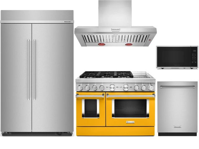KitchenAid 48 inch Yellow Pepper Range Package | Appliance Direct ...