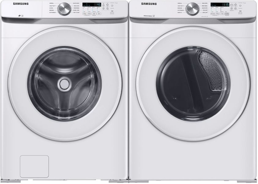 Samsung 6000 Series White Front Load Laundry Pair | Grand Appliance and TV