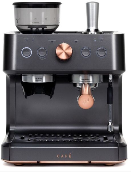 Café™ BELLISSIMO Matte Black Semi Automatic Espresso Machine And ...