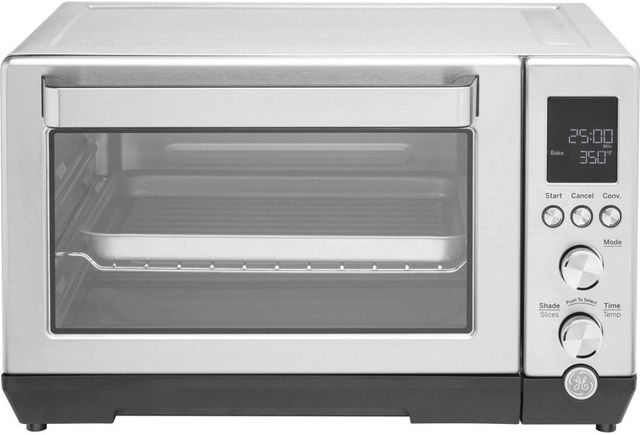 GE® .88 Cu. Ft. Stainless Steel Quartz Convection Toaster Oven ...