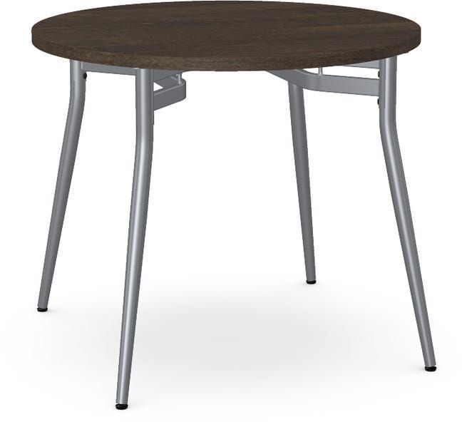 Amisco Customizable Alys 31" Round Table with 36" Birch Veneer Top ...