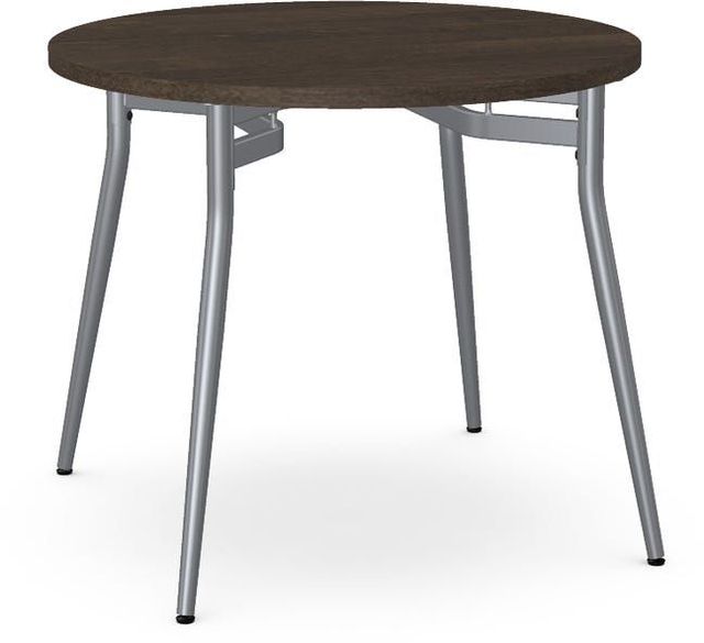 Amisco Customizable Alys 31" Round Table with 36" Birch Veneer Top ...