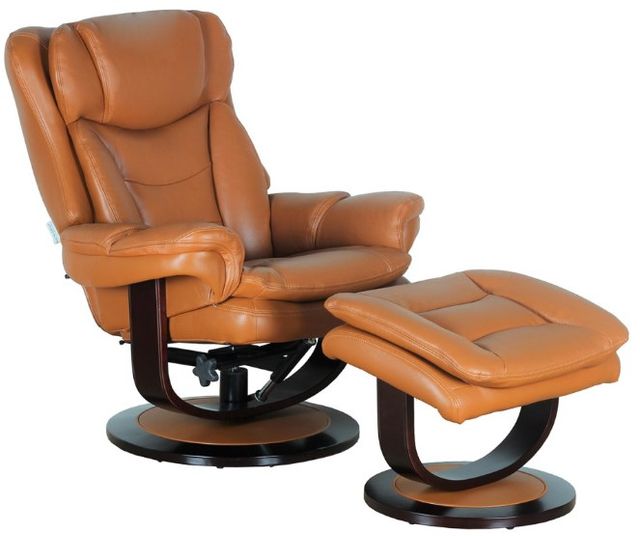 BarcaLounger® Roscoe Roman Orange Swivel Reclining Pedestal Chair and ...