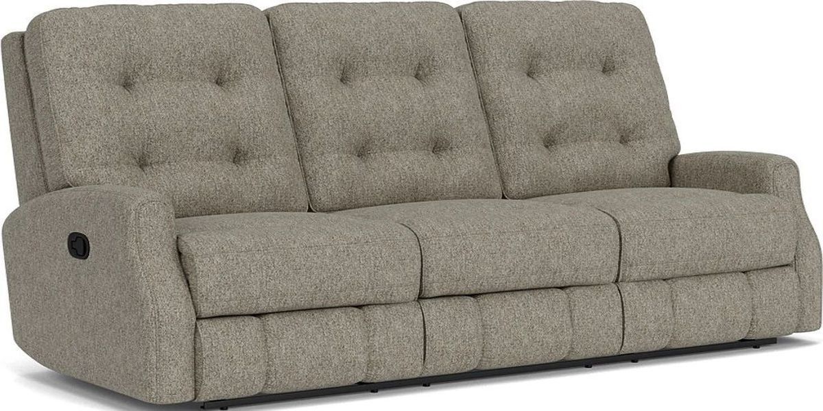 Flexsteel® Devon Gray Vapor Reclining Sofa | Kubin's Furniture ...