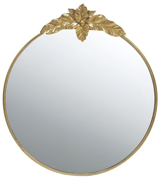 A & B Home Gold Oval Wall Mirror | Miskelly Furniture