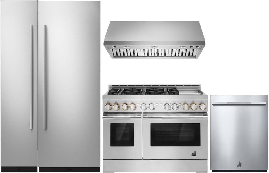 JennAir 5 Piece Panel Ready/Stainless Steel Gas Kitchen Package ...