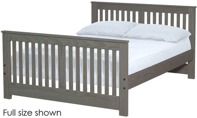 Grand lit de style shaker de Crate Designs™ Furniture - Graphite ...