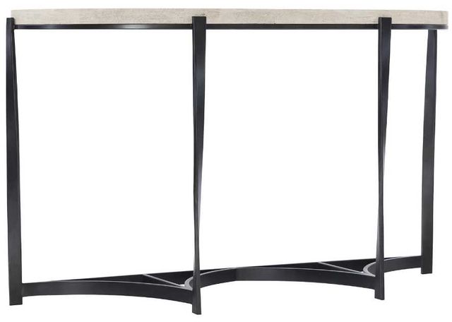 Bernhardt Berkshire Aged Pewter Console Table with Stone Top | Fischer ...