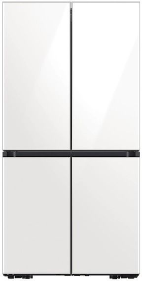 Samsung Bespoke 29.0 Cu. Ft. White Glass 4-Door Flex™ Refrigerator ...