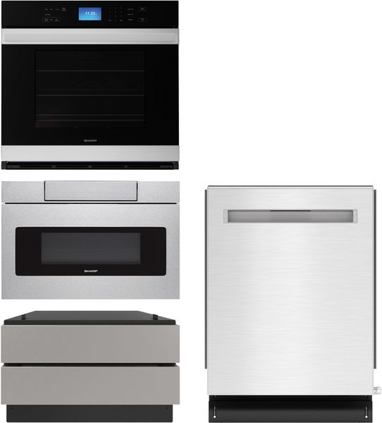 Sharp® 4 Piece Stainless Steel Kitchen Appliance Package| Don's ...