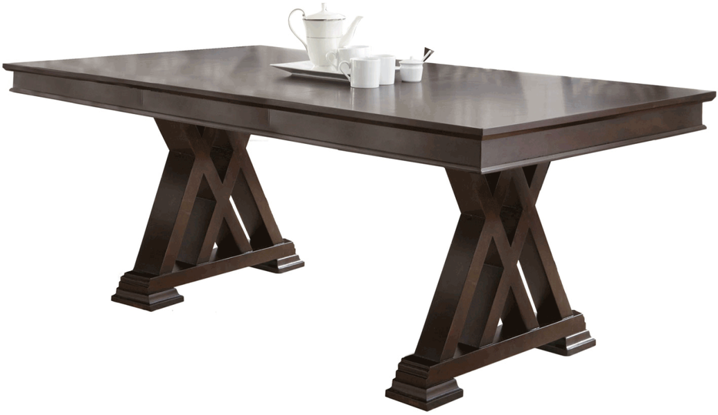 Steve Silver Co. Adrian Espresso Dining Table with 18" Leaf | Hoelscher ...