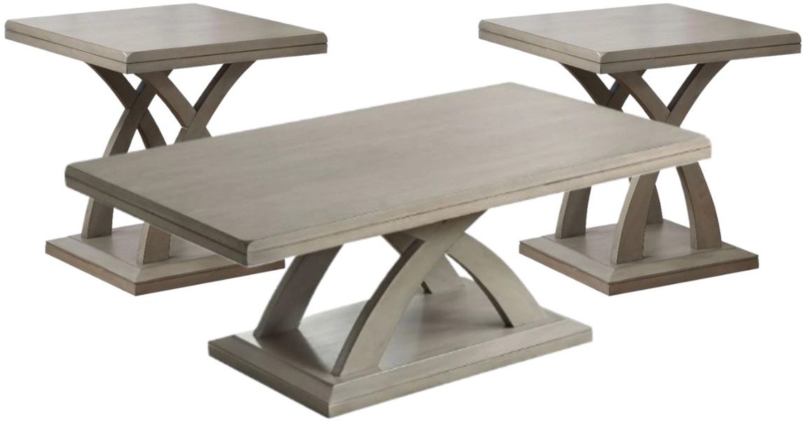 Steve Silver Co. Jocelyn 3-Piece Gray Occasional Table Set | Sleep Ezzz ...