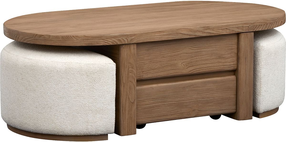 Magnussen Home® Hayden Golden Oat Lift Top Storage Cocktail Table with ...