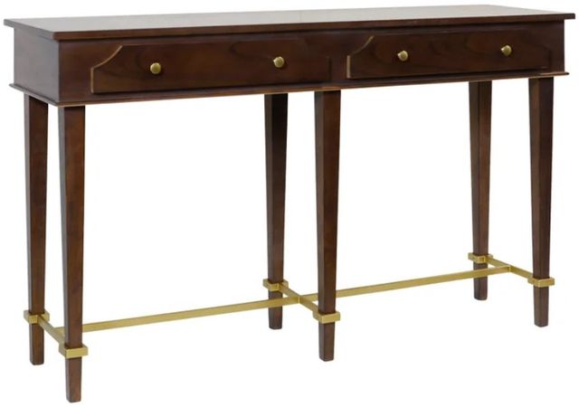 StyleCraft Dark Caramel/Gold Console Table | Lindsley's Home ...