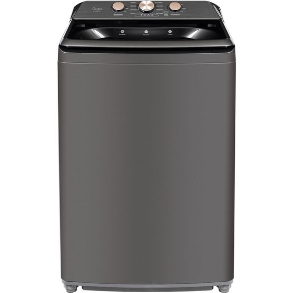 Midea 4.1 Cu. Ft. Metallic Grey Agitator Top Load Washer with Power ...