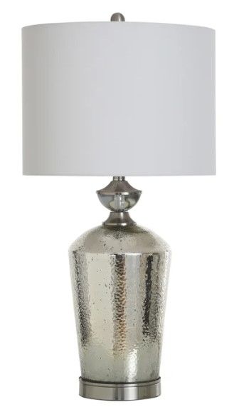 StyleCraft Hammered Chrome Table Lamp | Fischer Furniture | Rapid City, SD