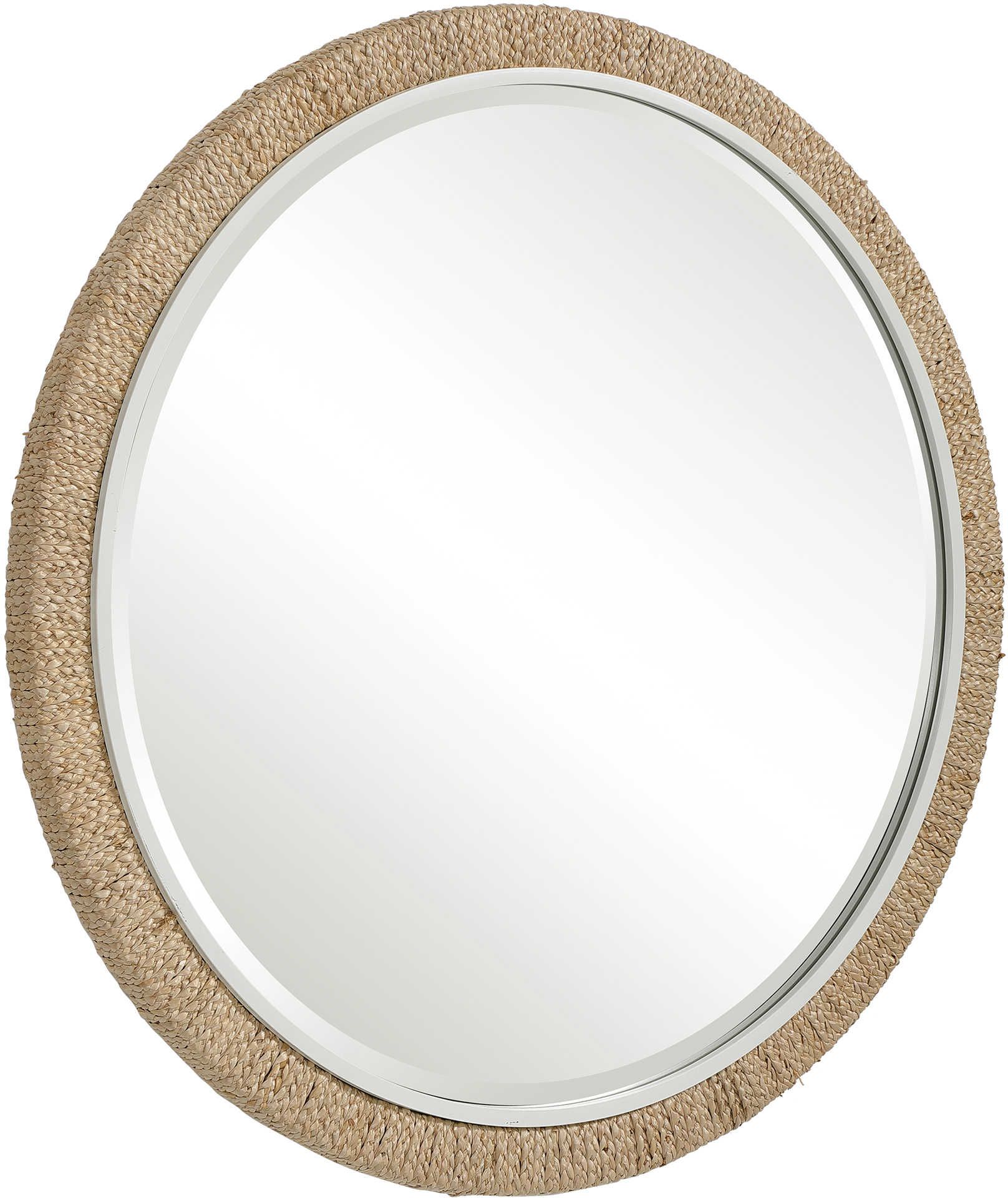 Uttermost by Grace Feyock Carbet Round Brown Rope Mirror