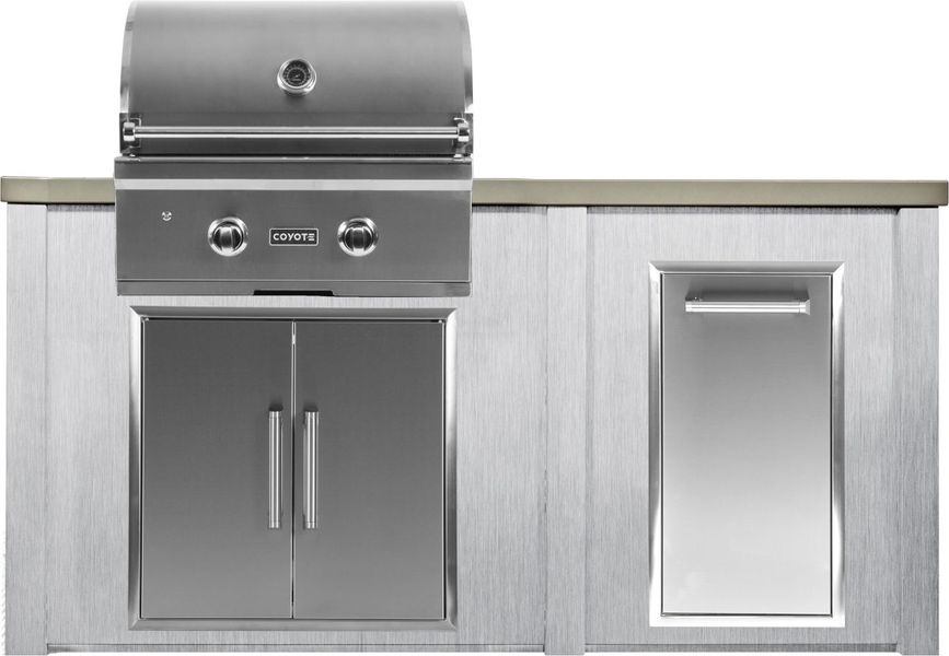 Haven Outdoor™ 66" Harbor Gray Outdoor Kitchen Island | Famous Tate ...